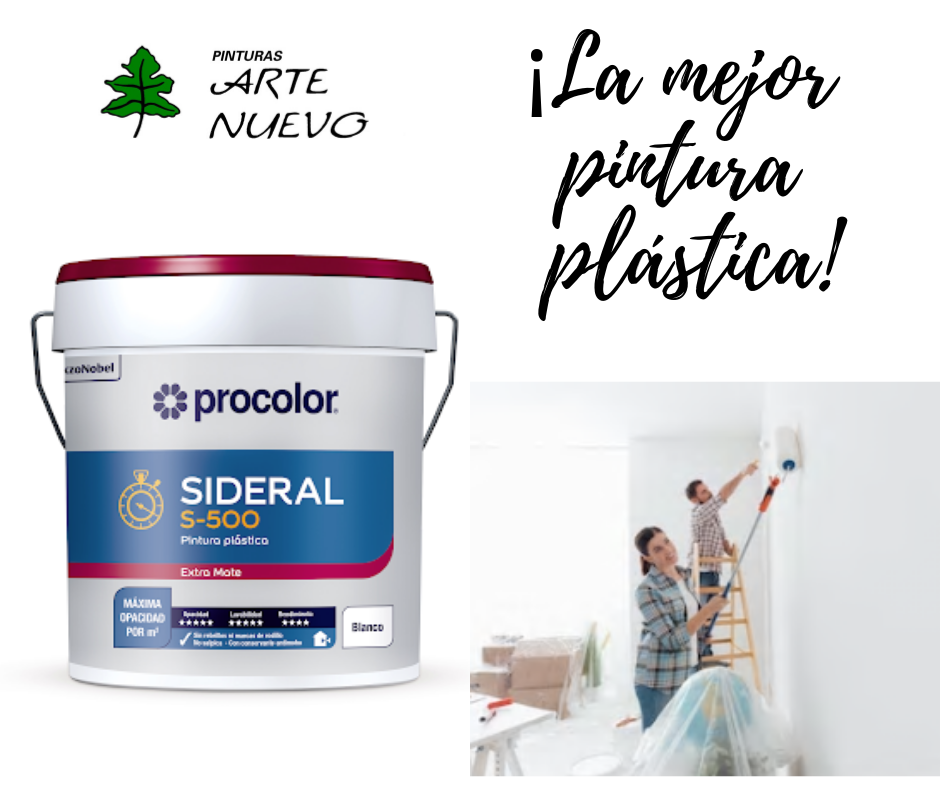 LA MEJOR PINTURA PLÁSTICA SIDERAL S-500 - Pinturas Arte Nuevo